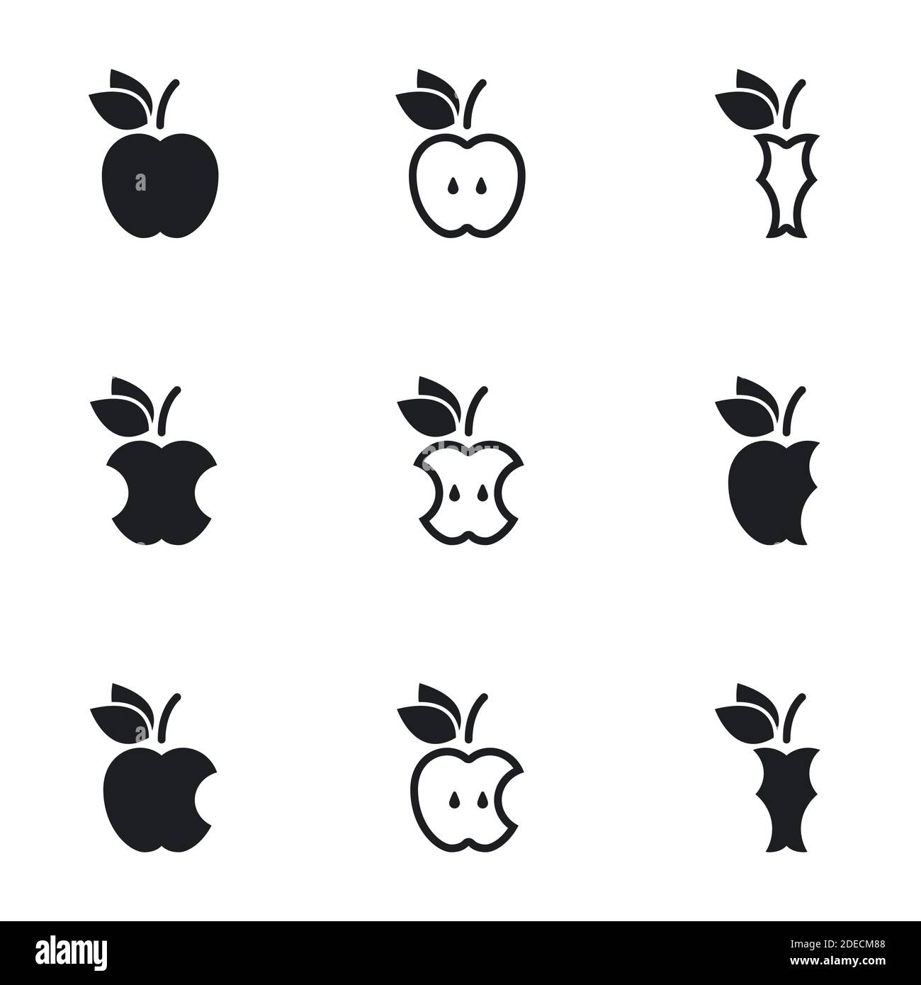 Fresh produce apple Stock Vector Images - Alamy