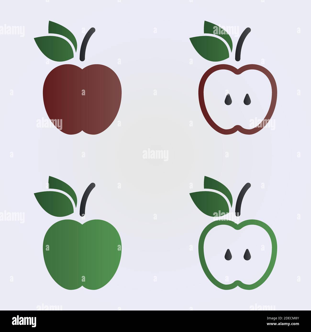 Illustration of apples .Vector Stock Vector Image & Art - Alamy