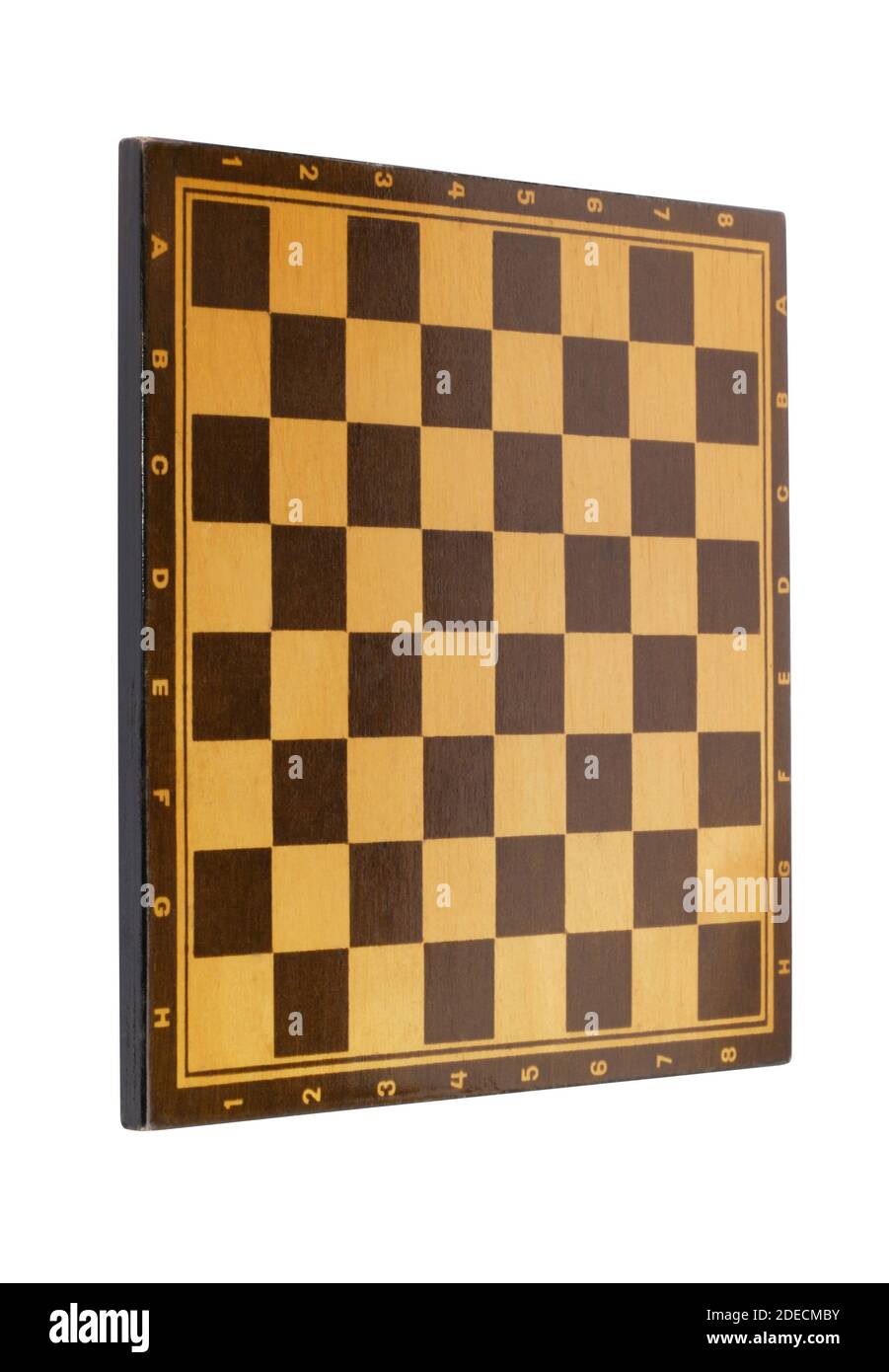 wooden empty chessboard isolated Stock Photo - Alamy