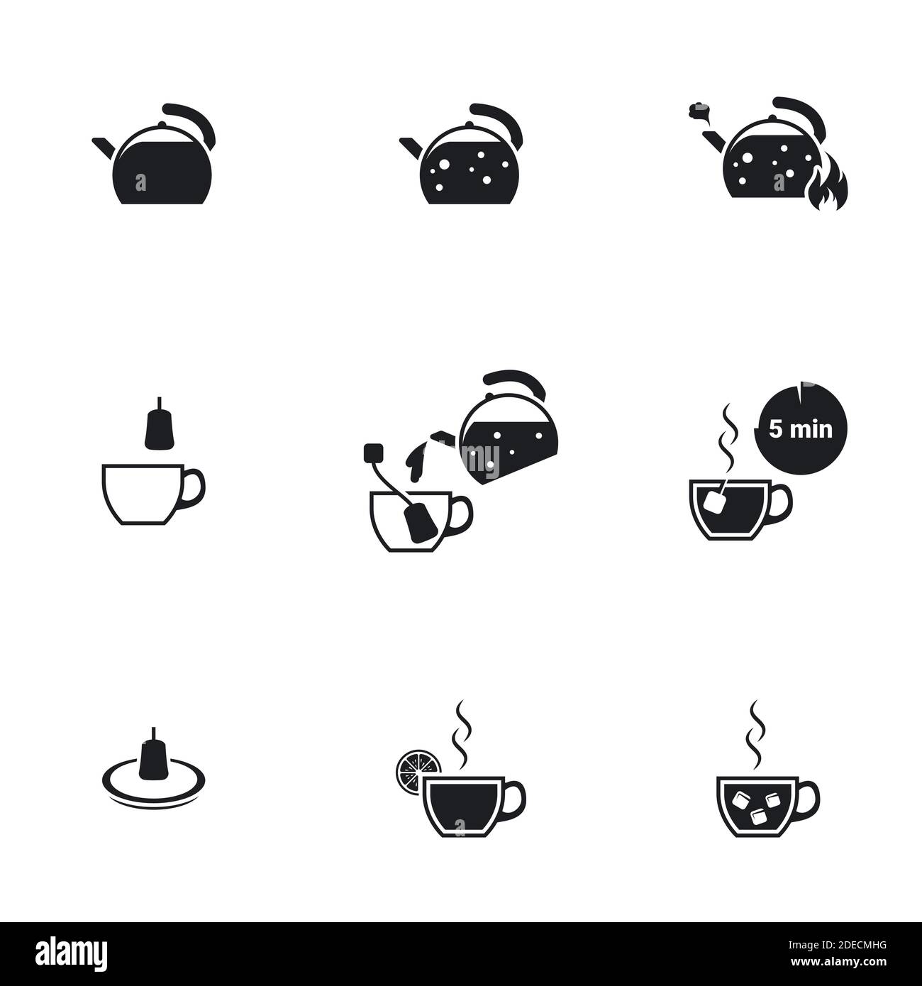 Boiling procedure Stock Vector Images - Alamy