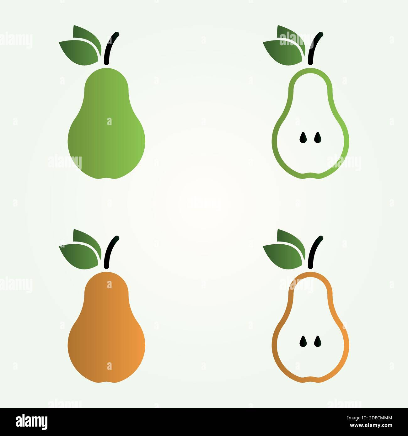 Illustration on a pear, vector Stock Vector Image & Art - Alamy