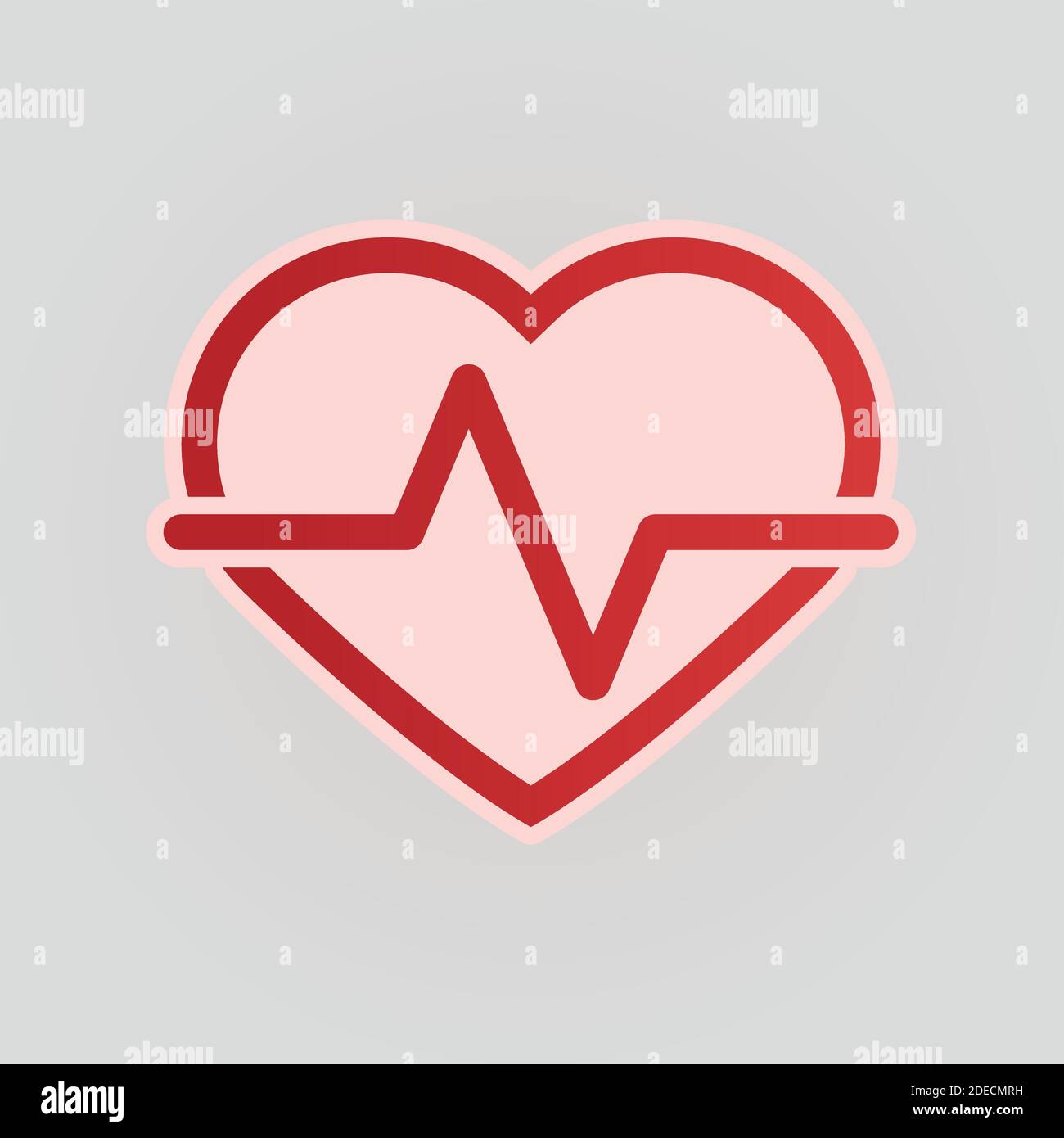 Heart cardiogram. Illustration symbolizing health and sport Stock ...