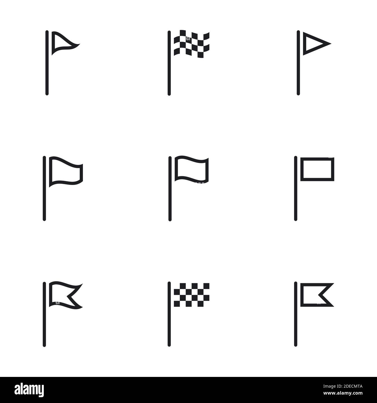 Game location icons set Cut Out Stock Images & Pictures - Alamy