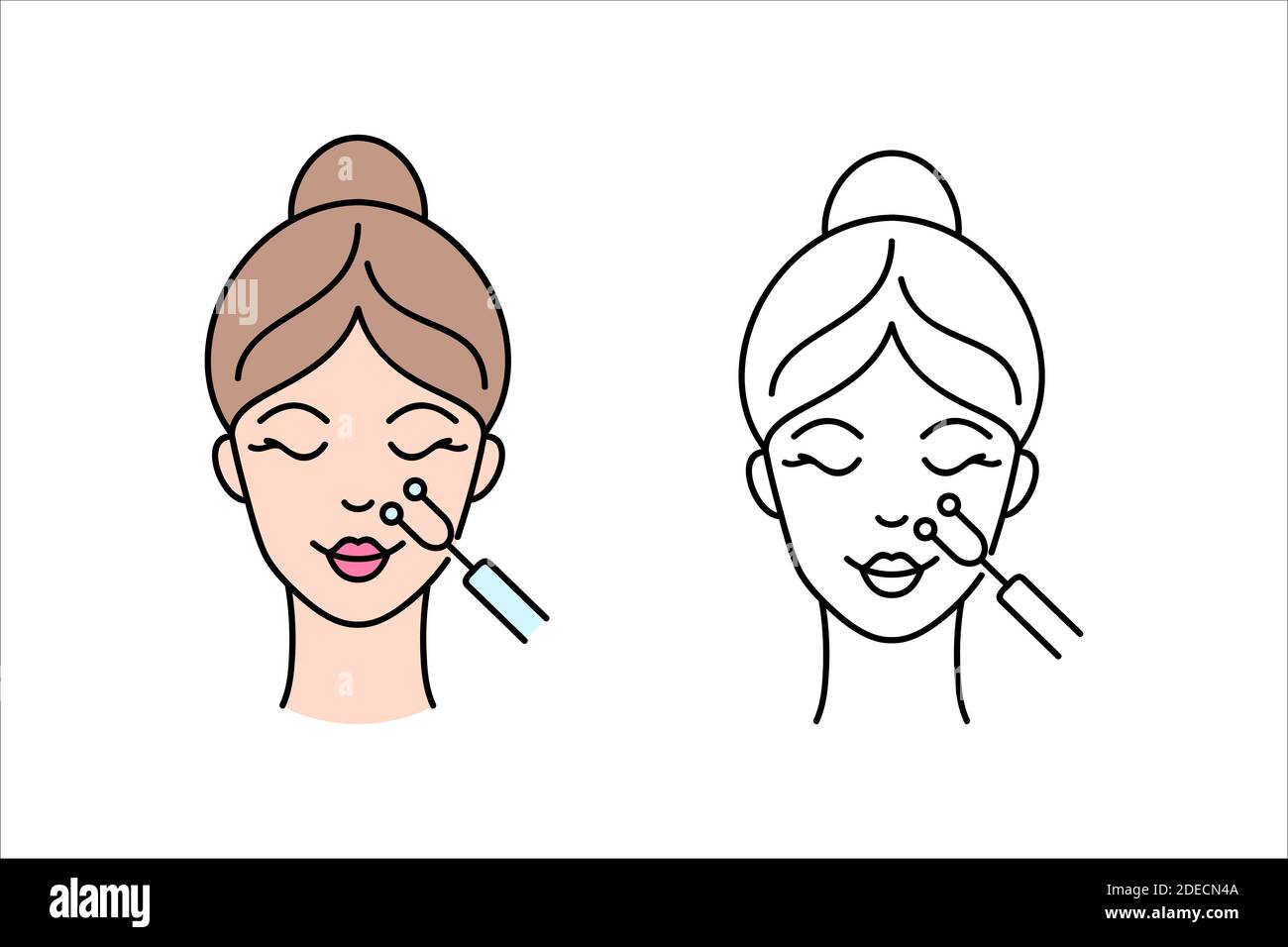 Facial medicine treatment Stock Vector Image & Art - Alamy