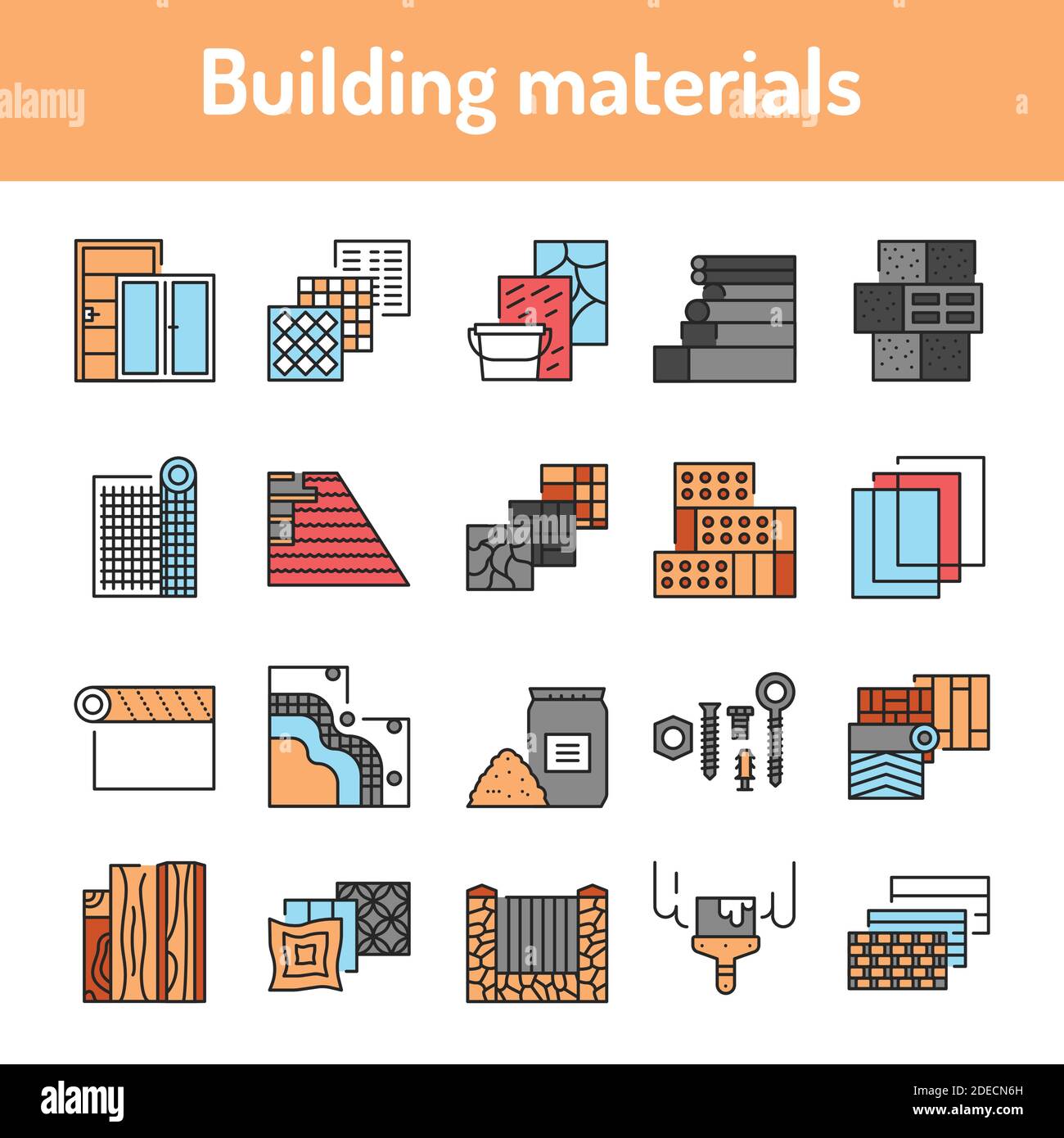 Construction materials store Stock Vector Images - Alamy