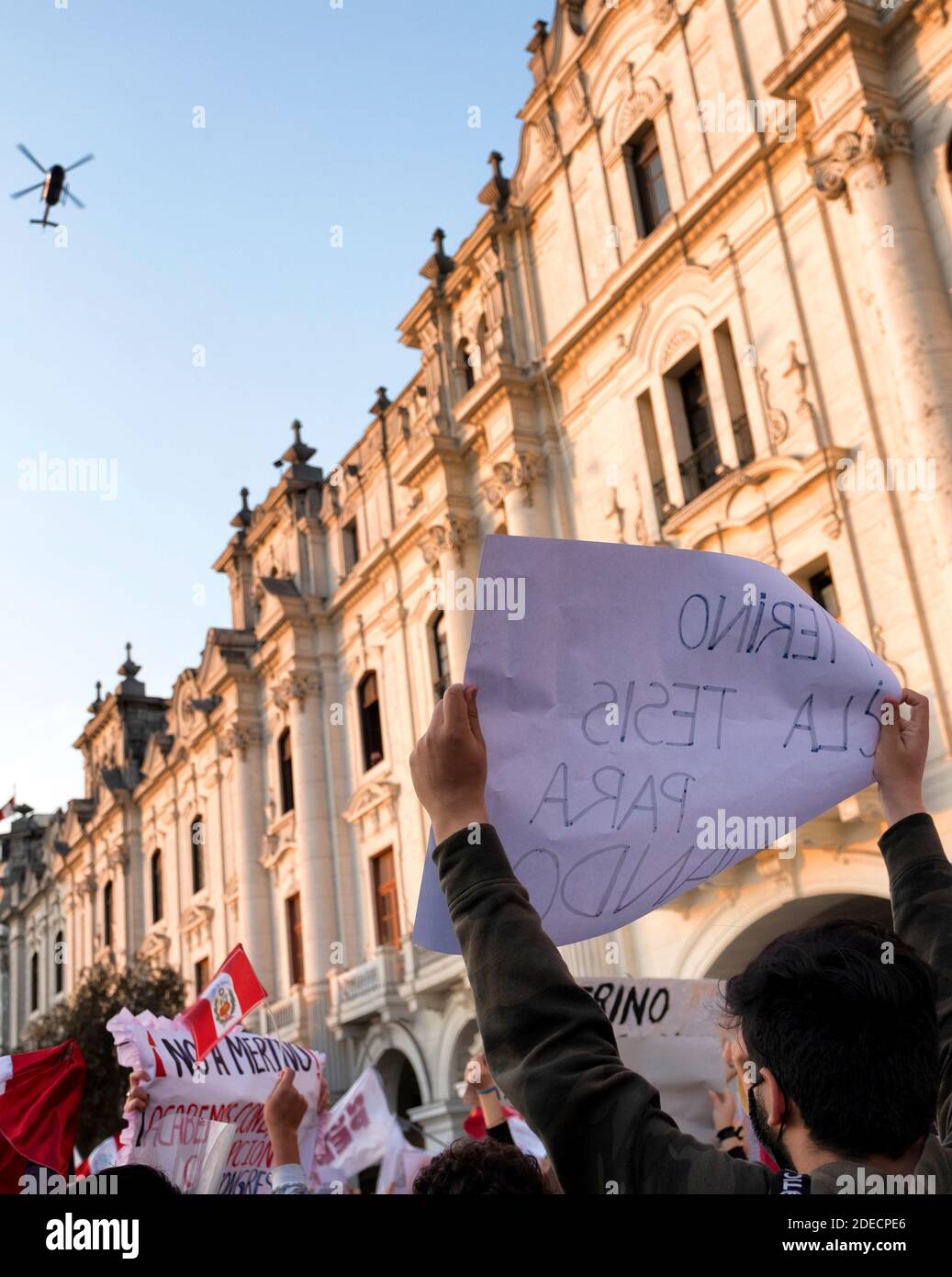 Marcha de Protesta. Lima, Peru - Protest March, Lima, Peru Stock Photo ...