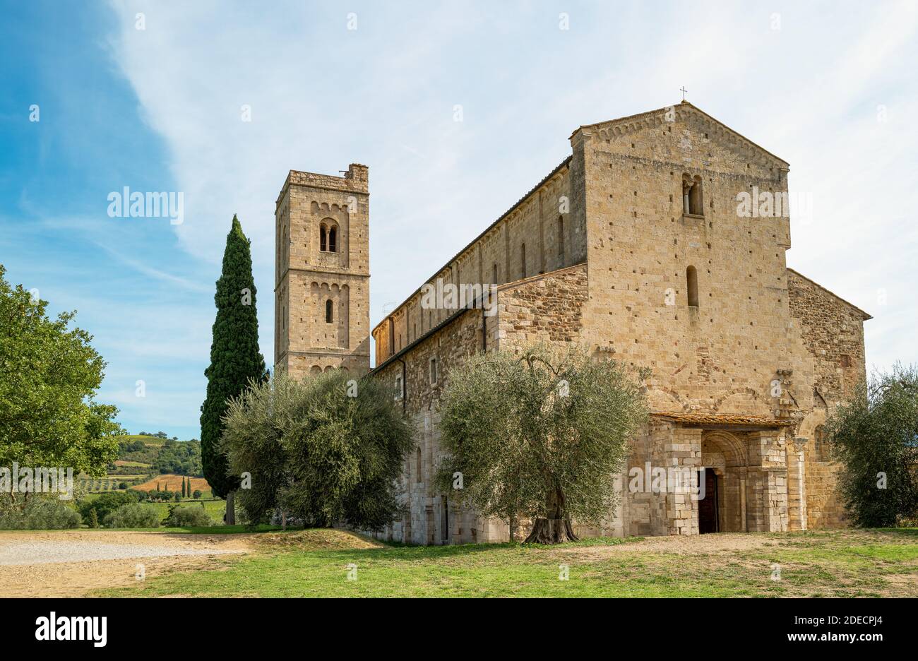 Castelnuovo dell'Abbate, Italy, municipaliry of Montalcino, the St ...