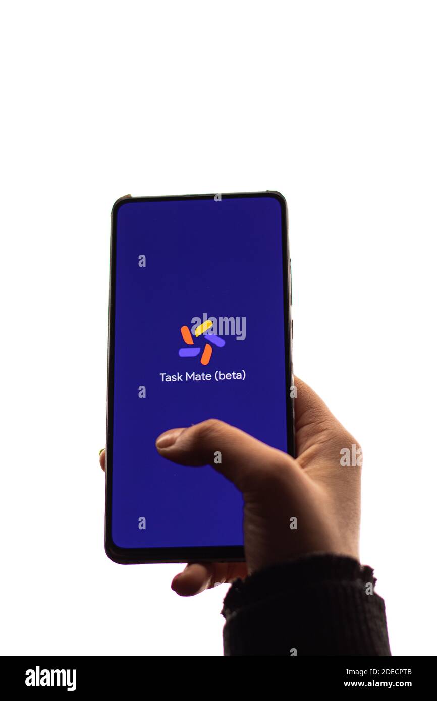 Assam, india - November 29, 2020 : Google Task mate logo on phone ...
