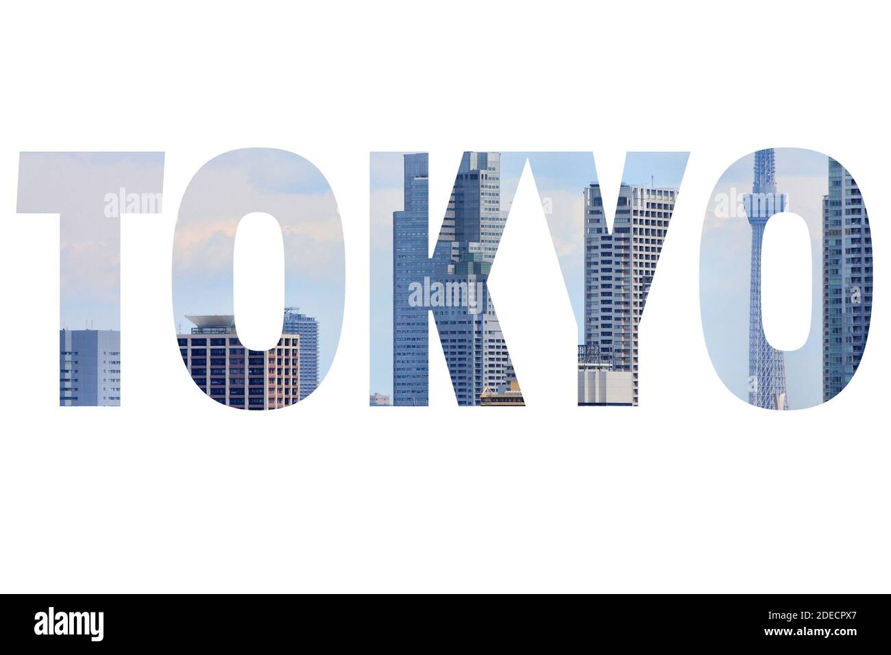 Tokyo, Japan - city name sign with photo in background. Isolated on ...