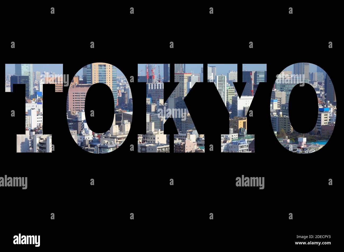 Tokyo, Japan - city name sign with photo in background. Isolated on ...