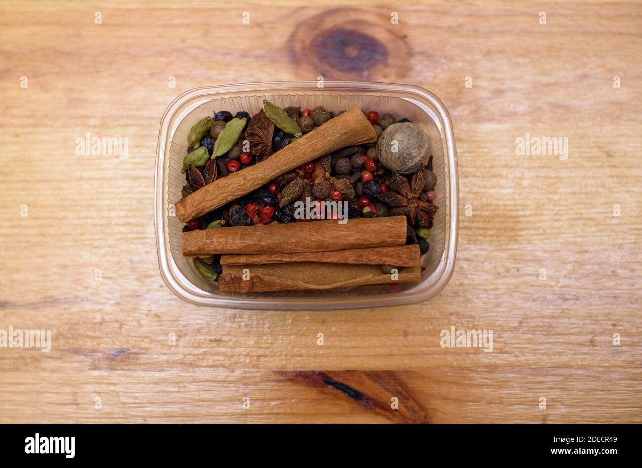 spices for mulled wine - cinnamon, star anise, cloves, nutmeg, cardamom ...