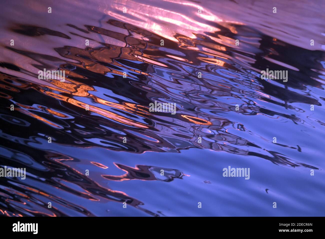 Reflection on water. Abstract wavy background. Background with waves ...