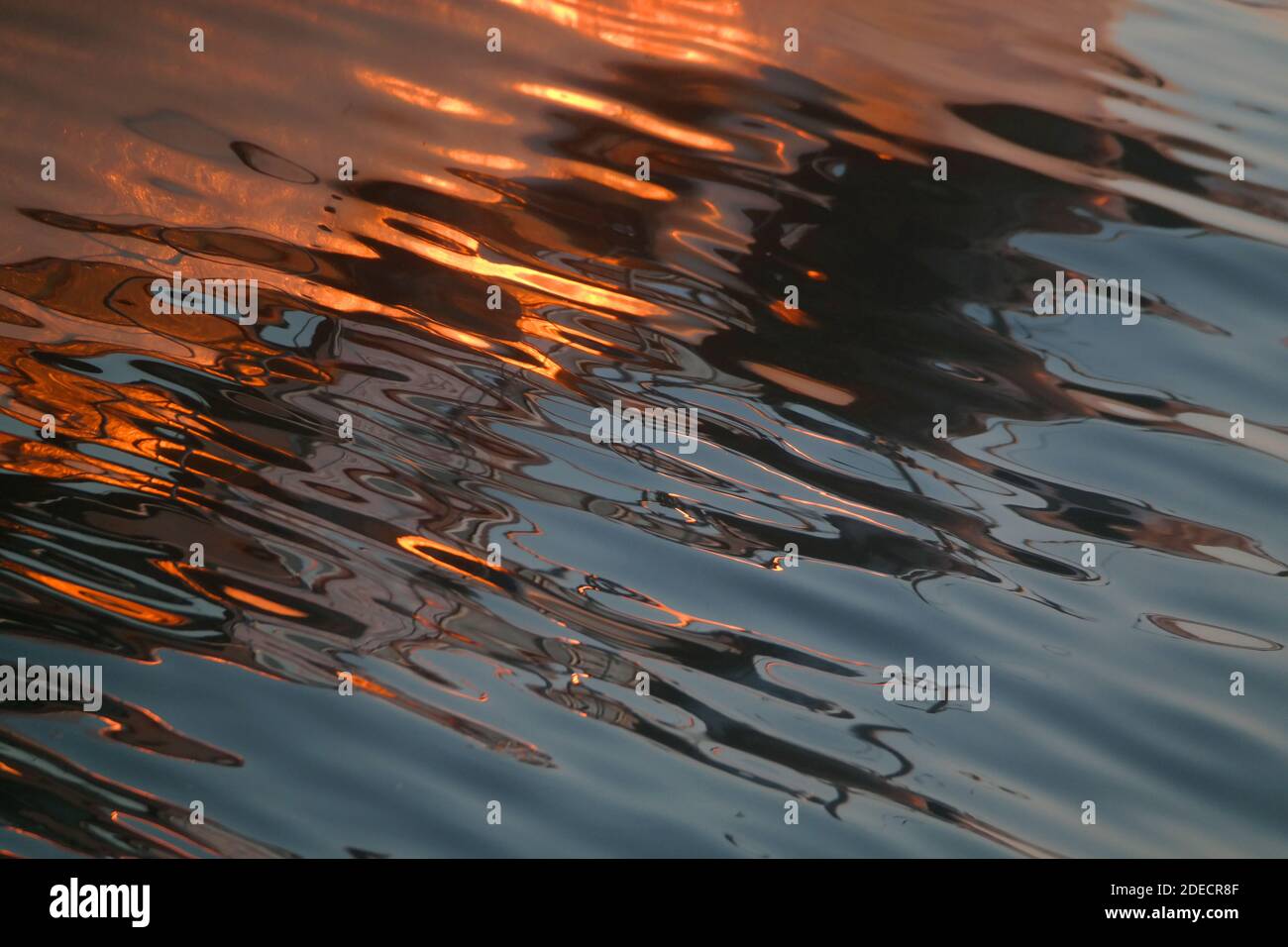 Reflection on water. Abstract wavy background. Background with waves ...
