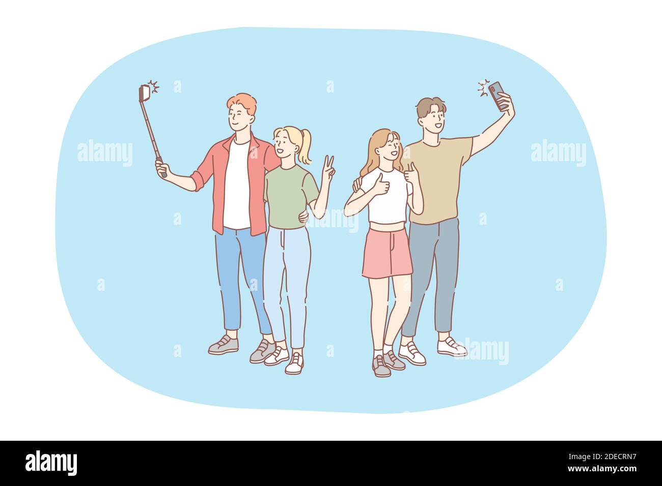 Selfie, smartphone, photograph, camera vector illustration Stock Vector ...