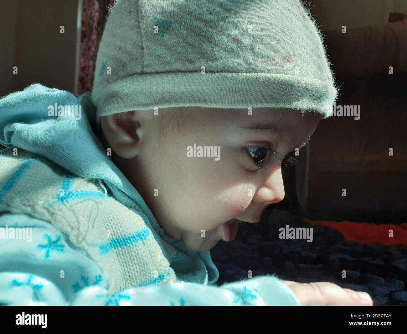 Beautiful kid different poses looks very handsome. Small child after ...