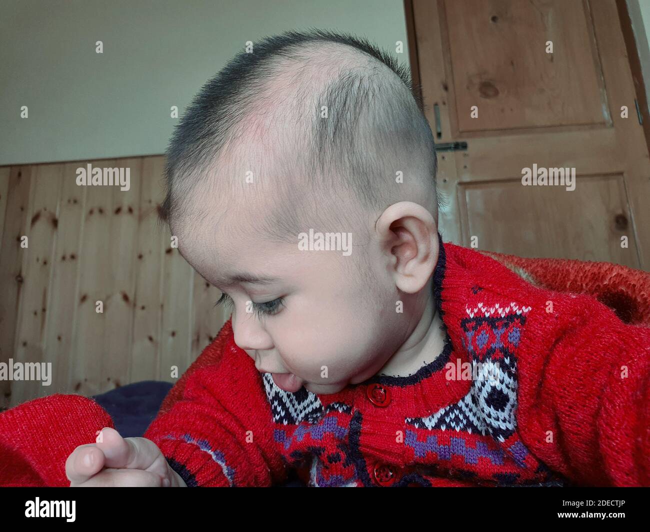 Beautiful kid different poses looks very handsome. Small child after ...