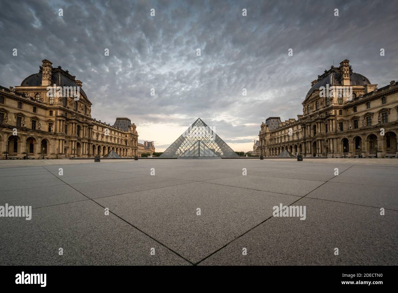 Louvre sunrise hi-res stock photography and images - Alamy