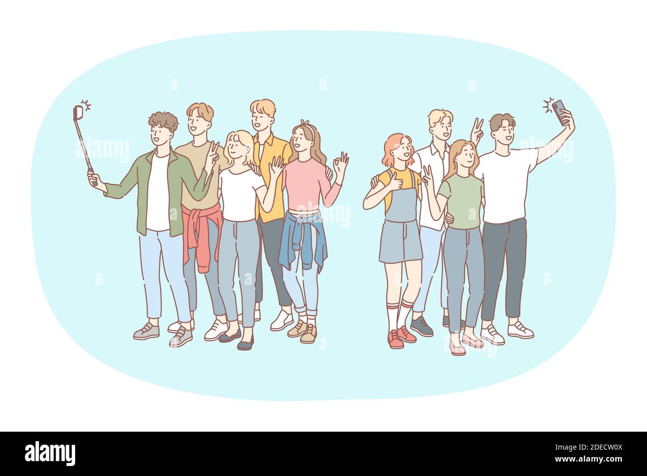 Selfie, smartphone, photograph, camera vector illustration Stock Vector ...