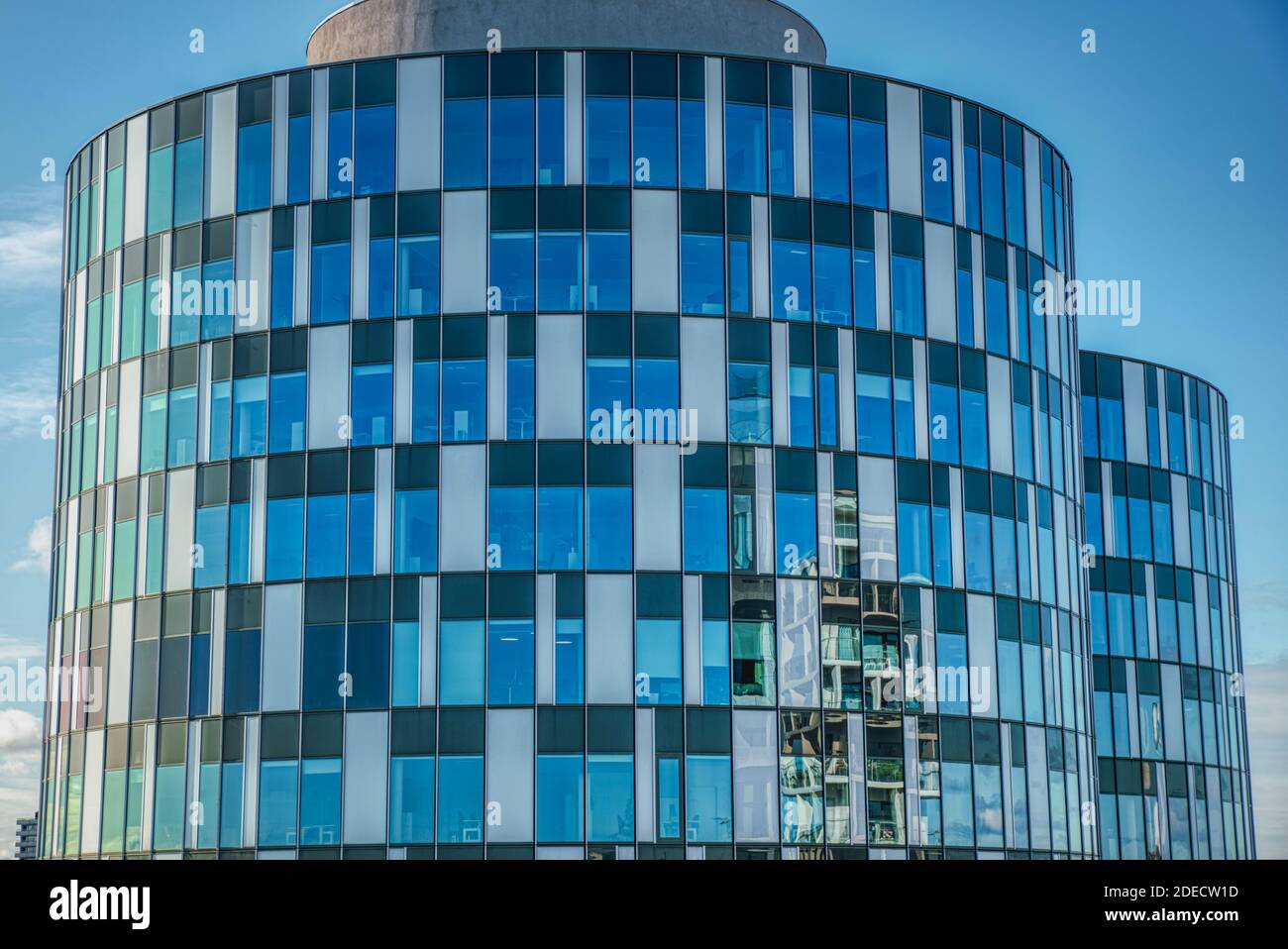 Cylindrical Glass Building