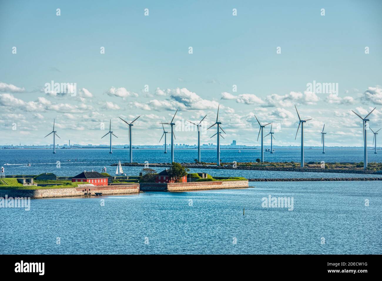 Scandinavian Danish offshore wind farm or wind power station for green ...