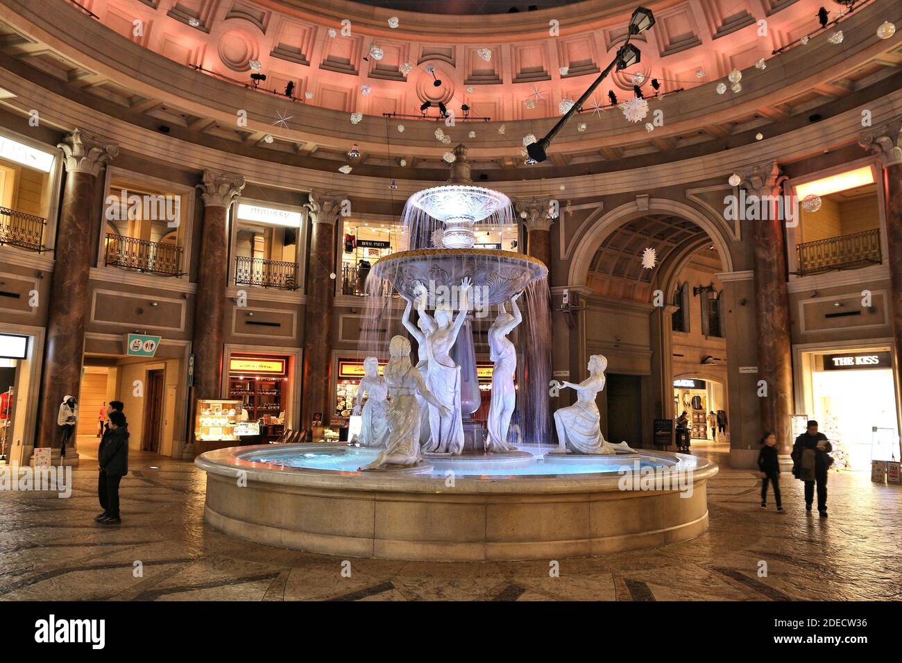 TOKYO, JAPAN - DECEMBER 2, 2016: People visit Venus Fort shopping ...