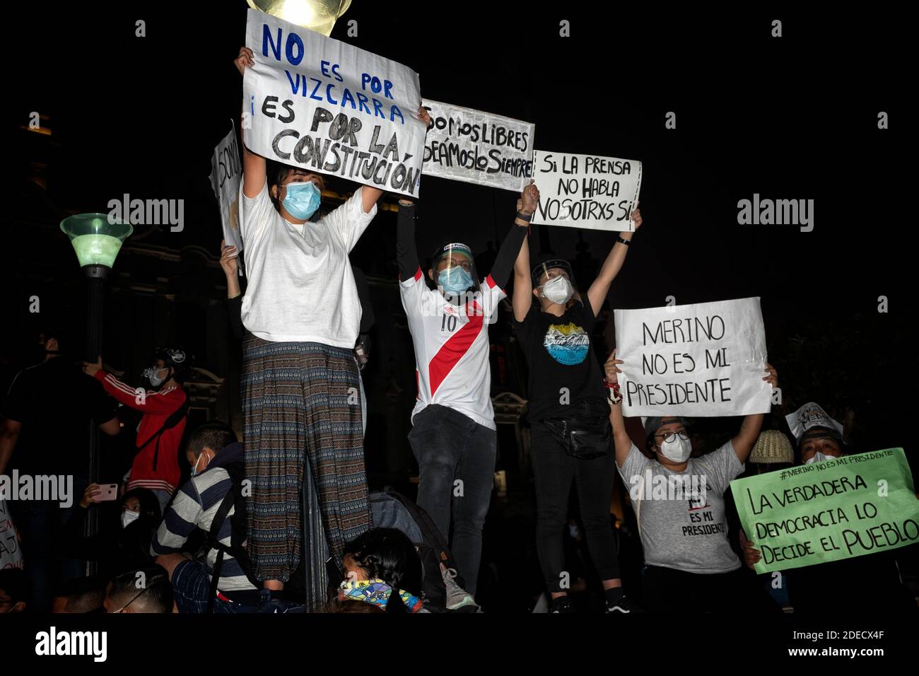 Marcha de Protesta. Lima, Peru - Protest March, Lima, Peru Stock Photo ...