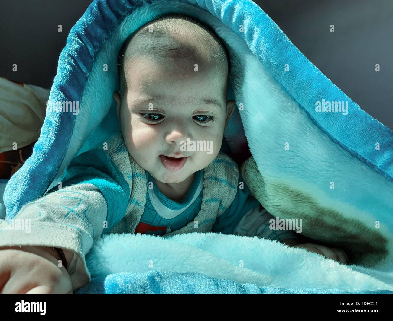 Beautiful kid different poses looks very handsome. Small child after ...