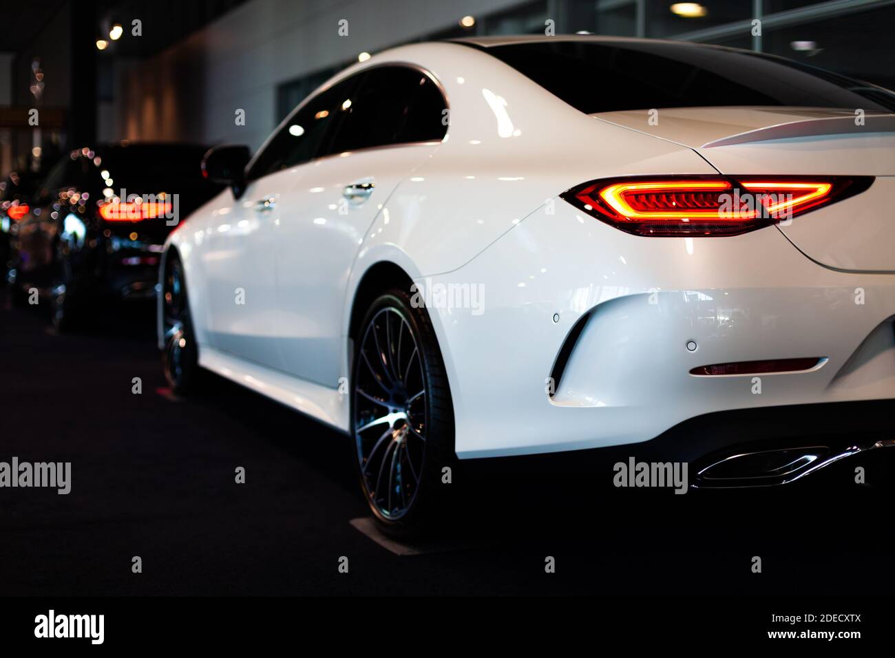 new car models in a row at the car show Stock Photo - Alamy