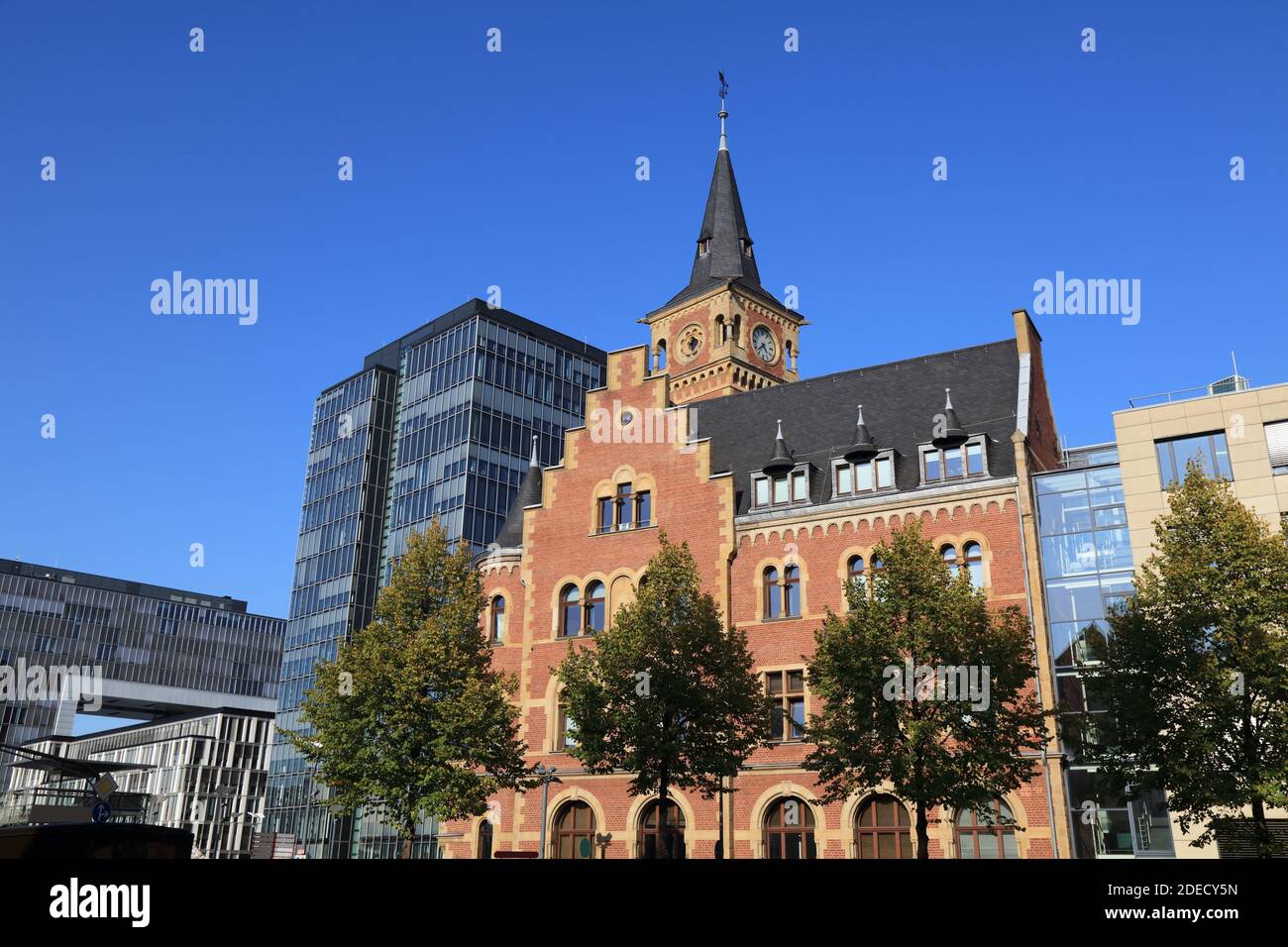 Cologne city, Germany. Hafenamt - historic port authority building ...