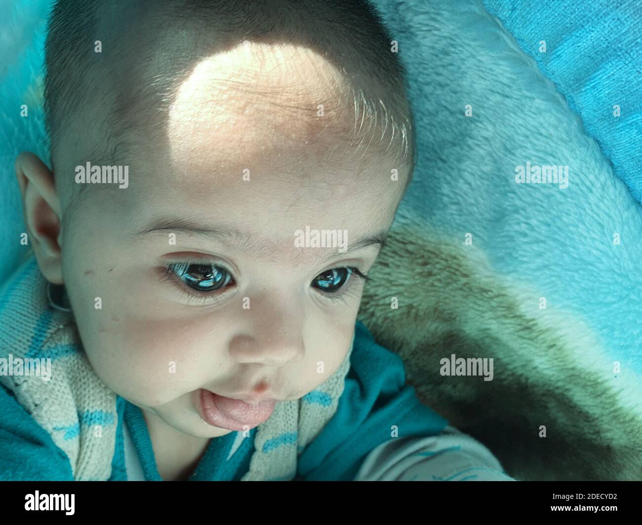 Beautiful kid different poses looks very handsome. Small child after ...