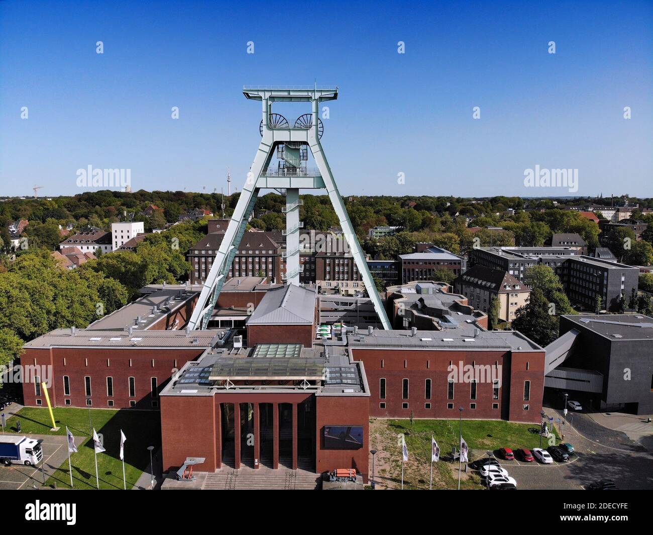 Bochum city, Germany. Industrial heritage of Ruhr region. Former coal ...