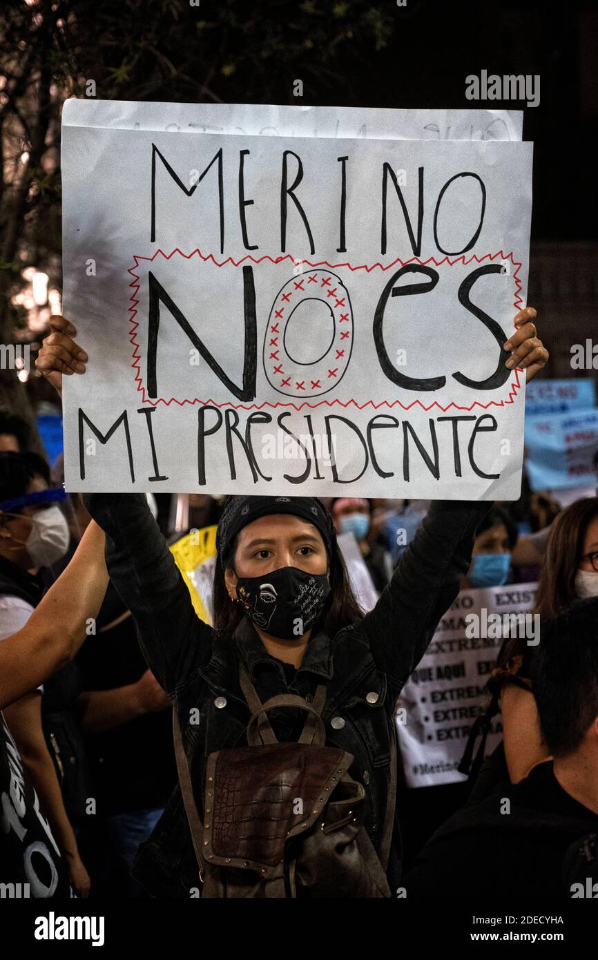 Marcha de Protesta. Lima, Peru - Protest March, Lima, Peru Stock Photo ...