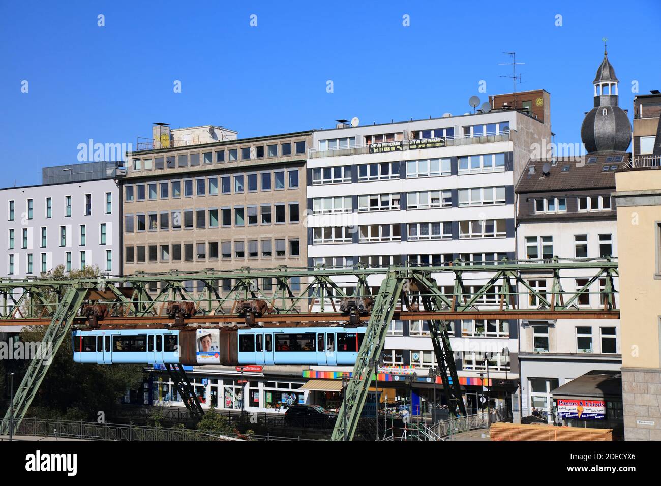 WUPPERTAL, GERMANY - SEPTEMBER 19, 2020: Wuppertaler Schwebebahn ...