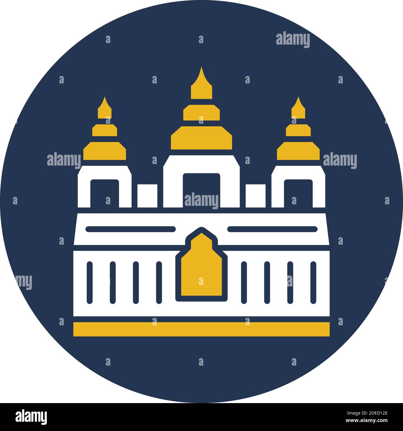 Angkor Wat, Cambodia, thom, stone temple fully editable vector icons ...