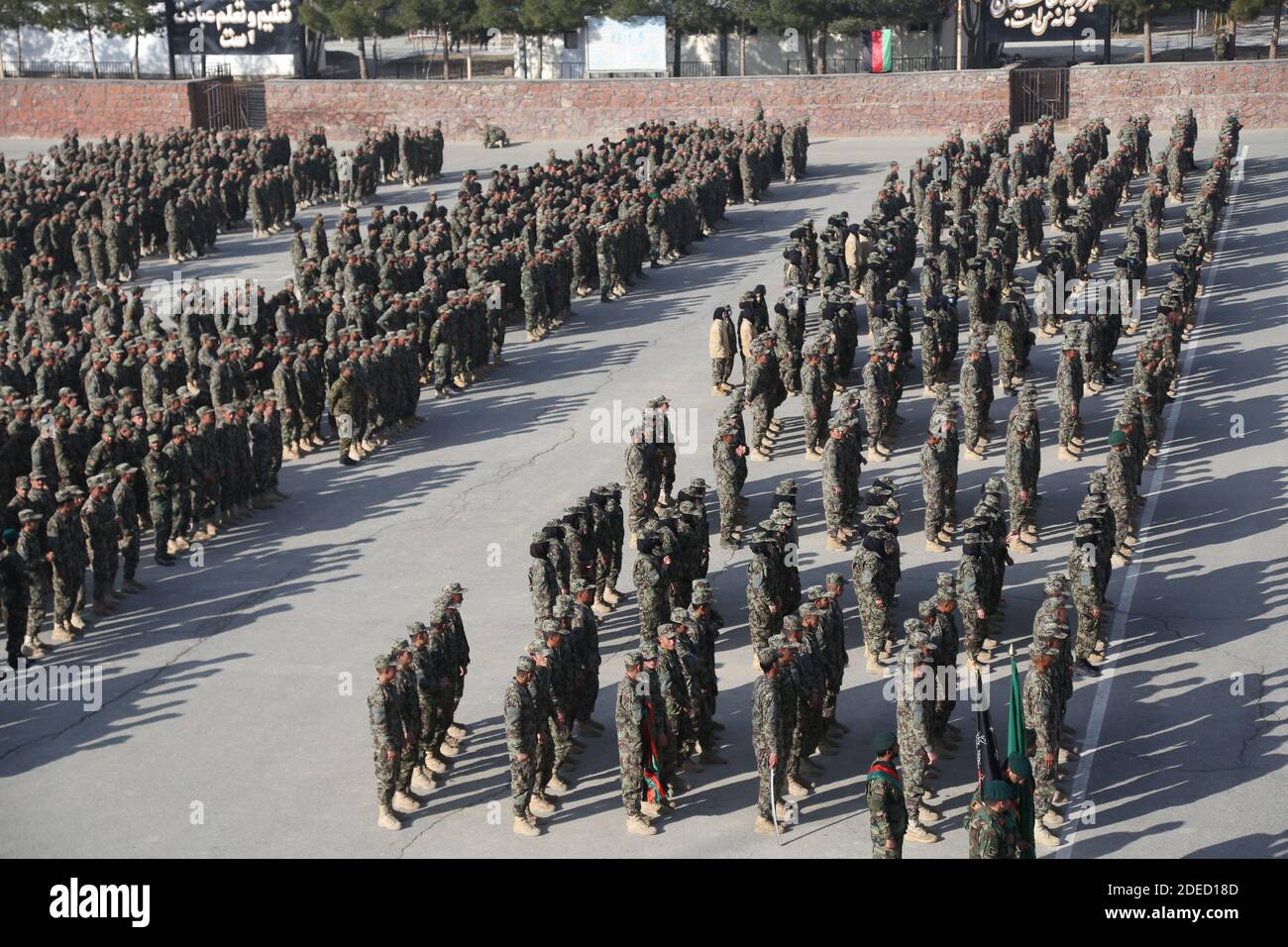 Kabul, Afghanistan. 29th Nov, 2020. Soldiers take part in their ...
