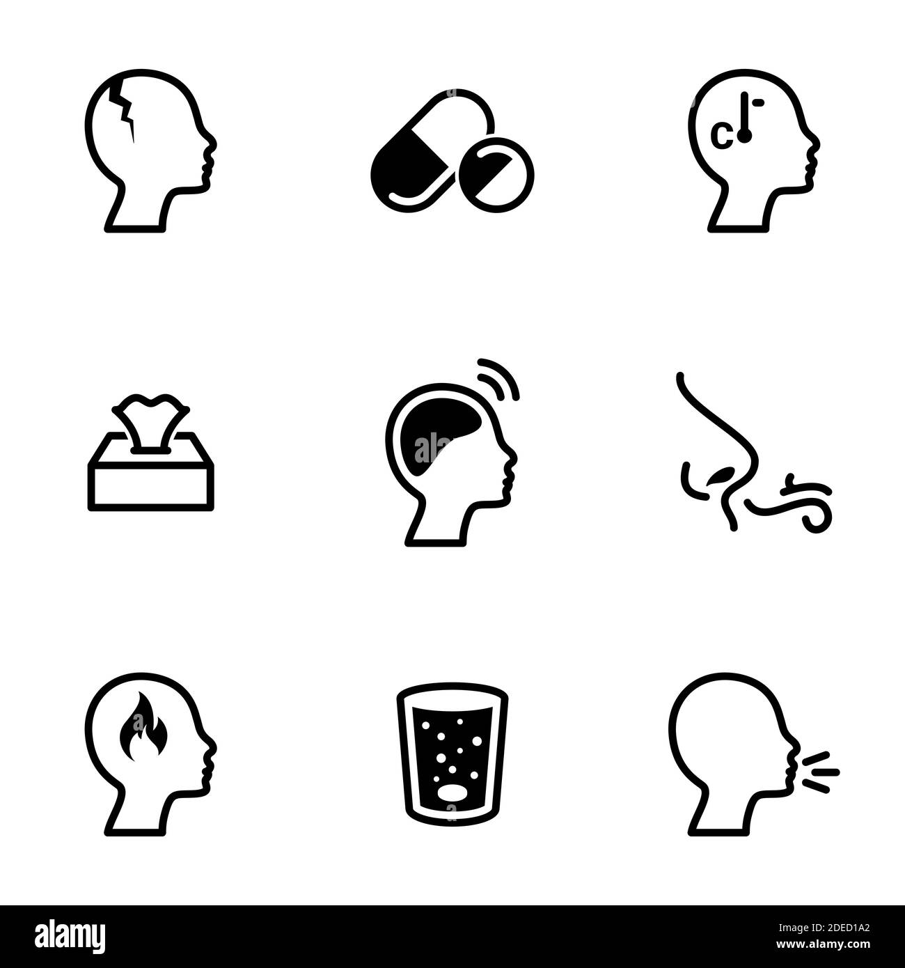 Man pain on nose Stock Vector Images - Alamy