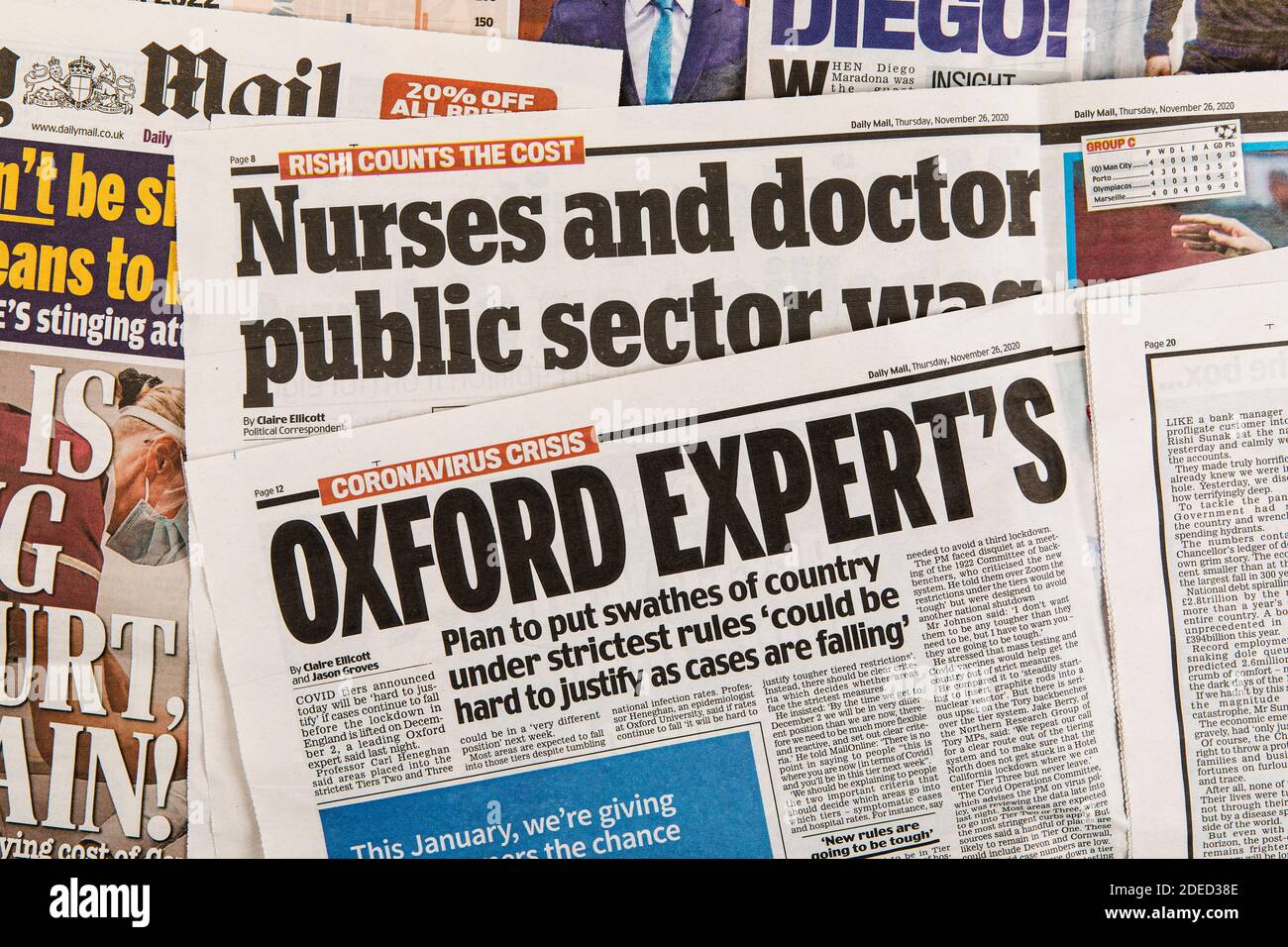 Newspaper head lines Stock Photo - Alamy