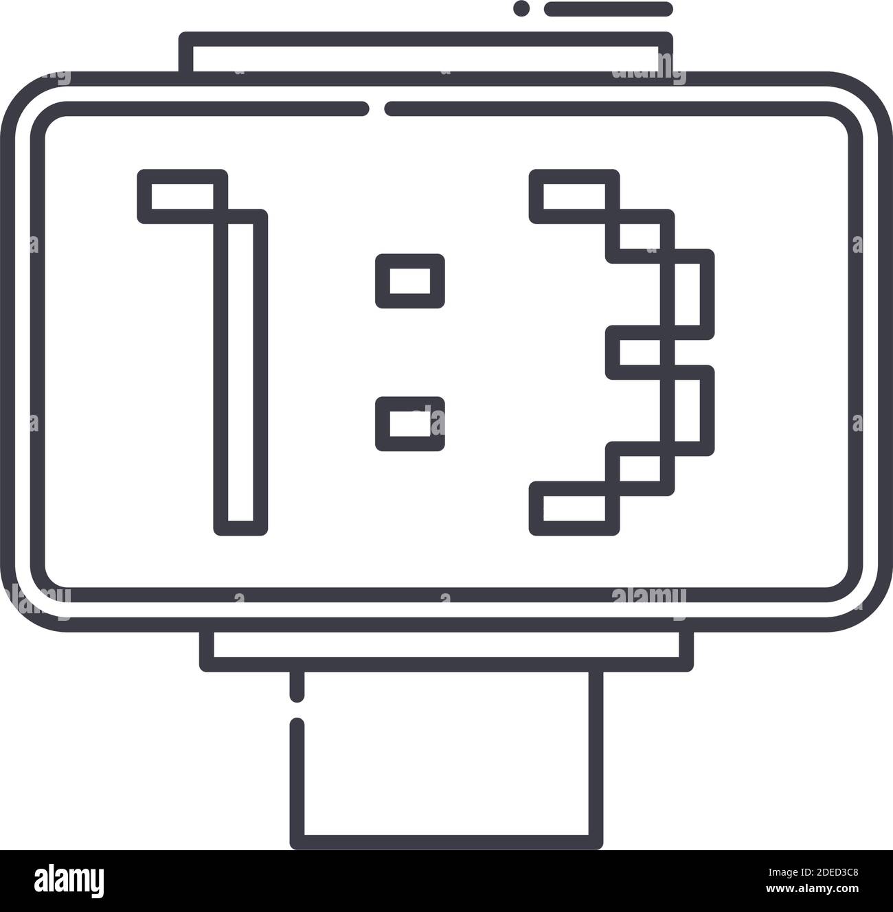 Grade icon, linear isolated illustration, thin line vector, web design ...