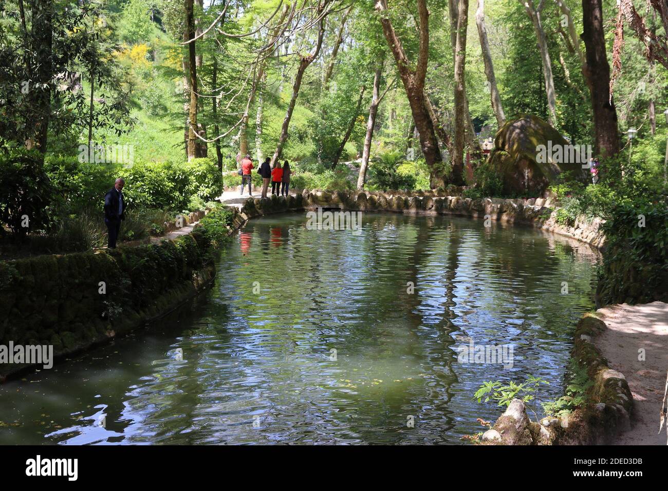 SINTRA, PORTUGAL - MAY 21, 2018: People visit Pena National Park in ...
