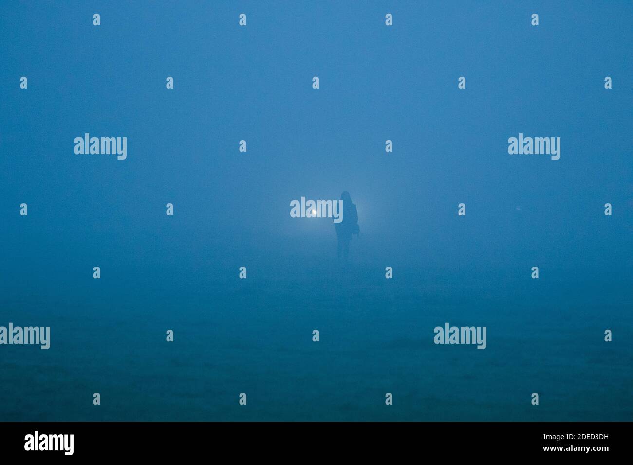 Thick fog person hi-res stock photography and images - Alamy