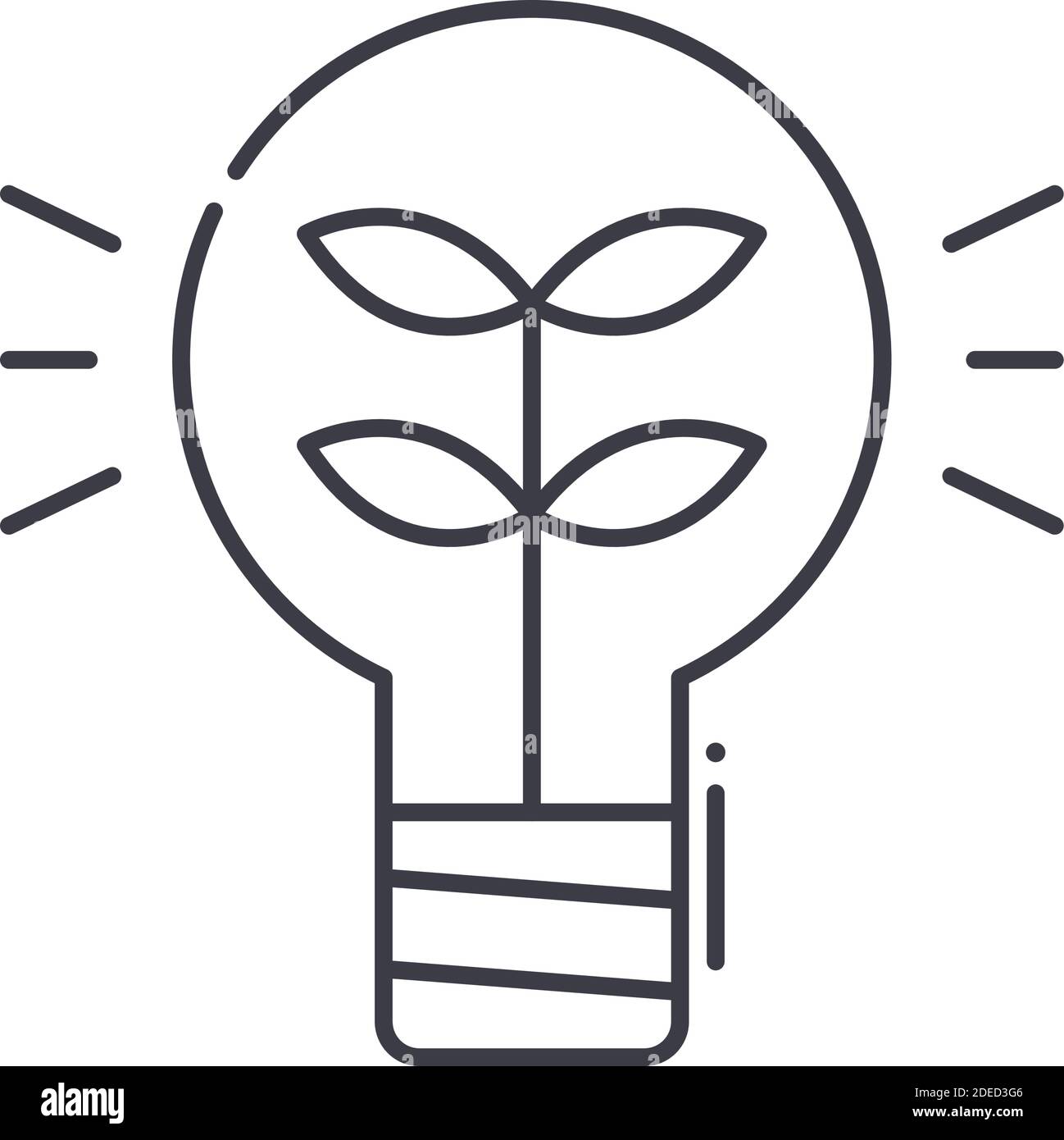 Idea icon, linear isolated illustration, thin line vector, web design ...