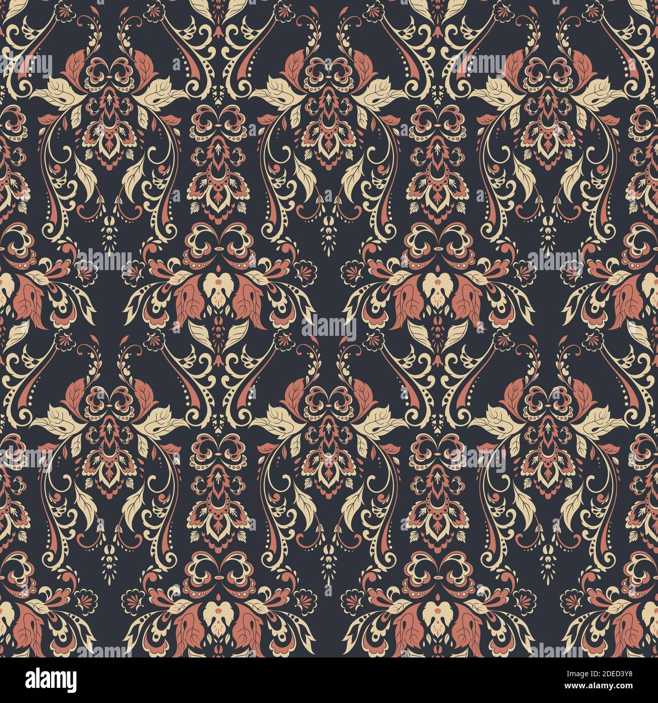 Vintage floral seamless patten. Classic Baroque wallpaper. seamless ...