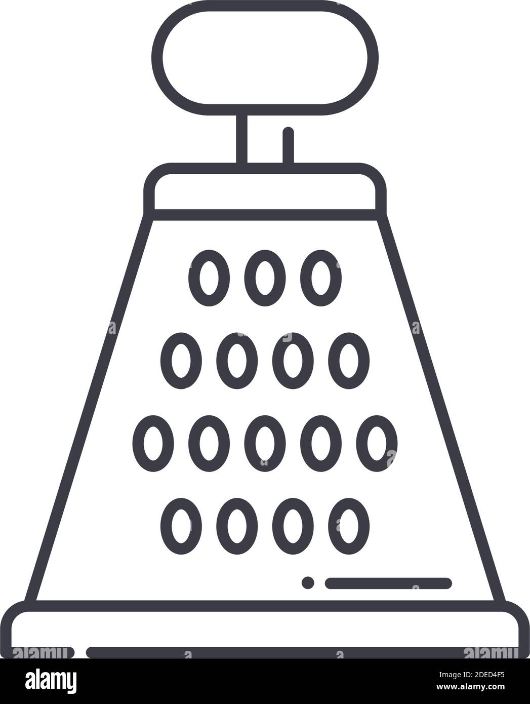 Grater icon, linear isolated illustration, thin line vector, web design ...