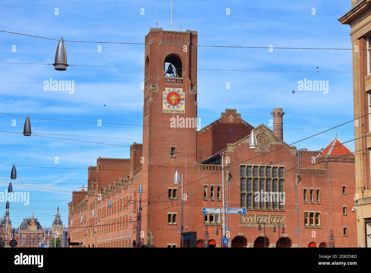 Beurs van Berlage building in Amsterdam, Netherlands. It is a former ...