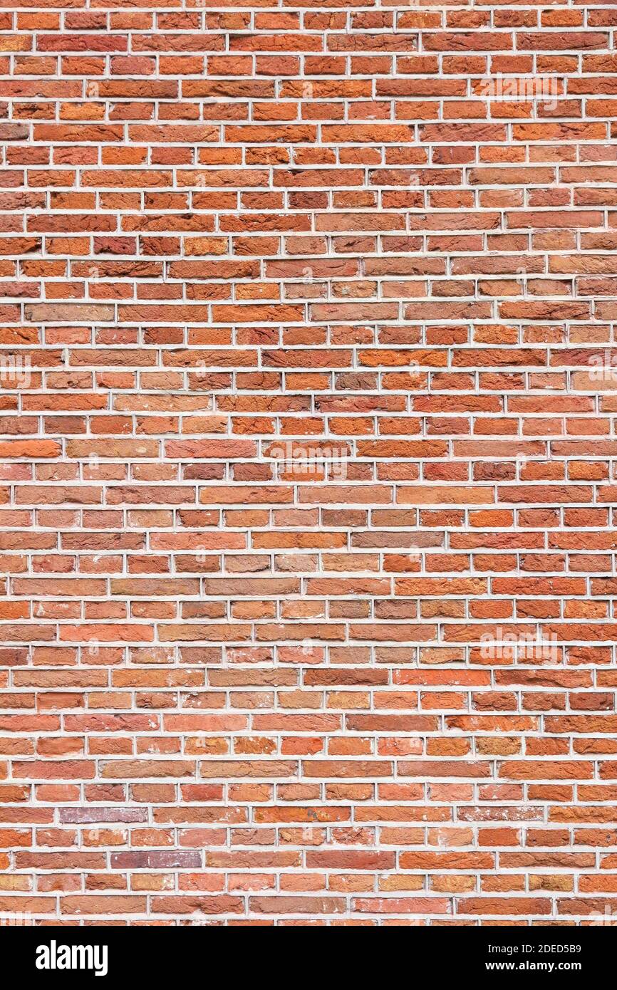 Background brick wall. Red bricks pattern texture Stock Photo - Alamy