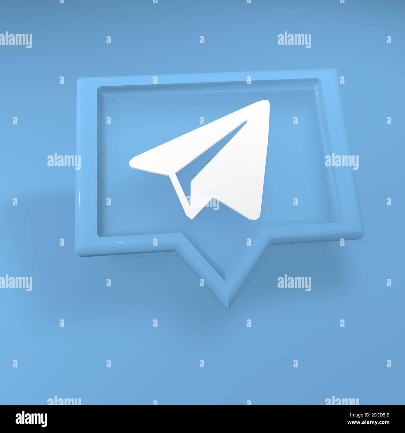 Telegram logo 3d hi-res stock photography and images - Alamy