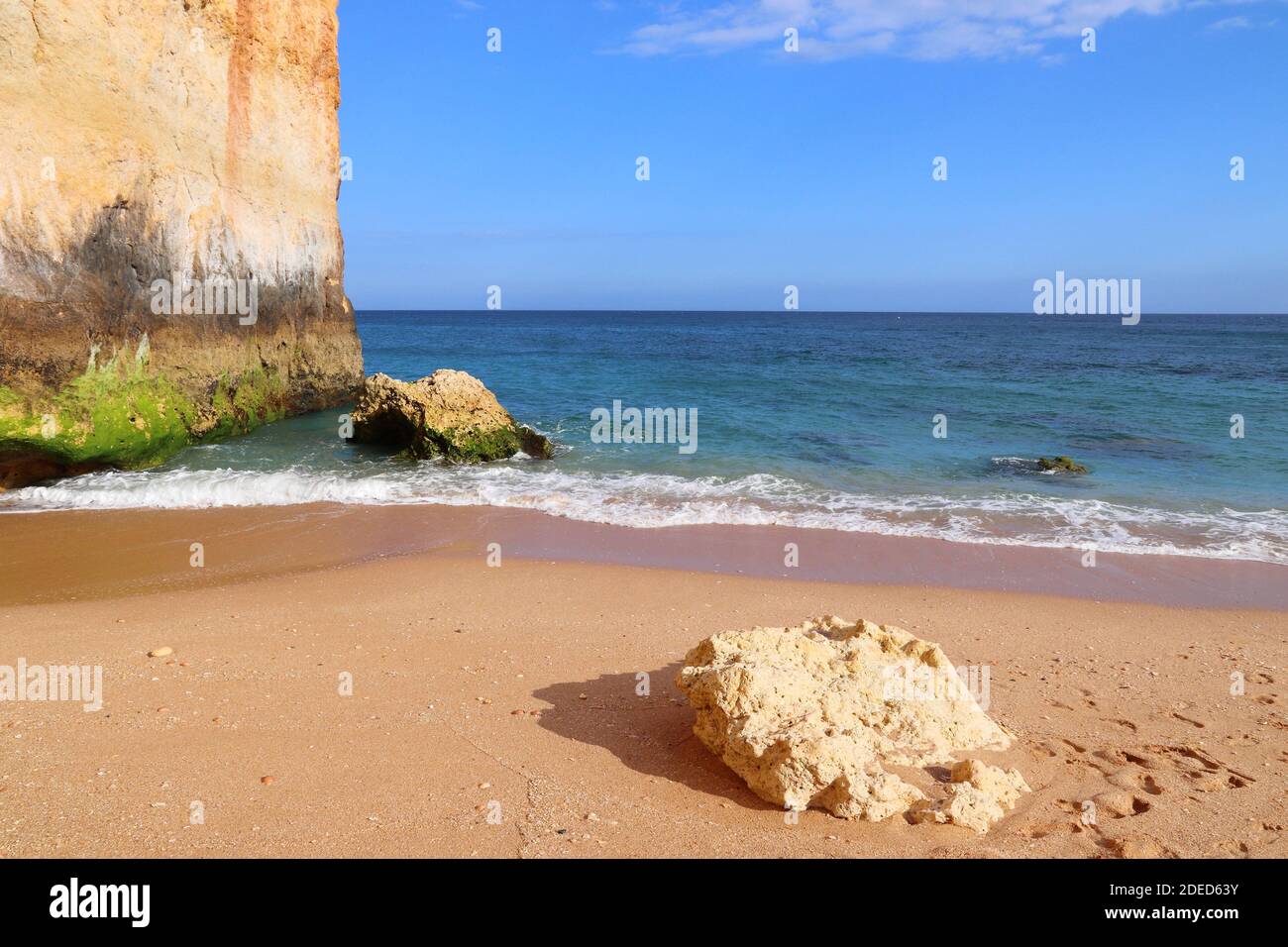 Benagil Beach (Praia de Benagil) in Algarve region, Portugal Stock ...