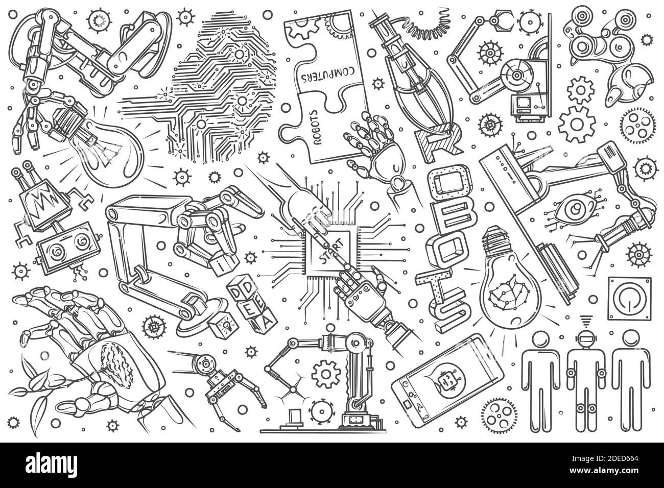 Hand drawn doodle ai Stock Vector Images - Alamy