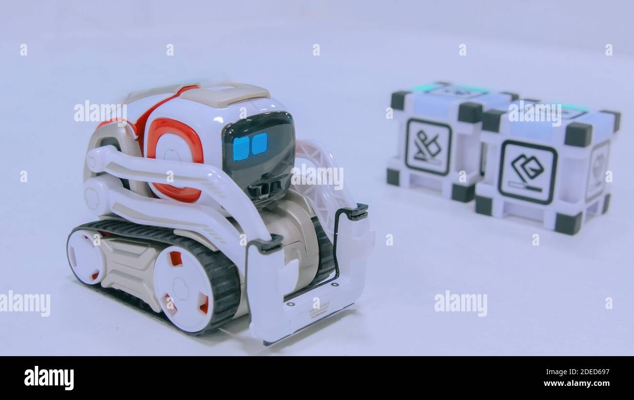 Small cute robot Stock Photo - Alamy