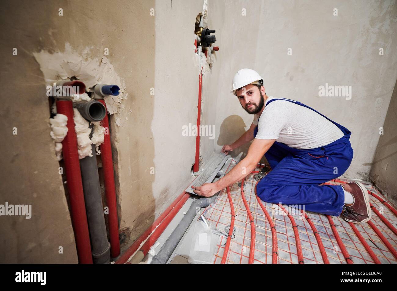 Water engineer man worker works hi-res stock photography and images - Alamy